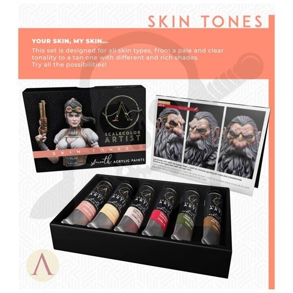 Battle-Models > Scale 75: Skin Tones Paint Set - zestaw 6 farb akrylowych